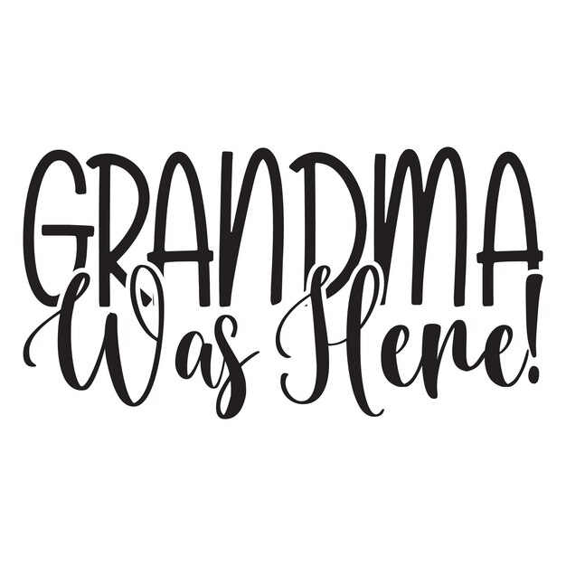 Charming Grandma Lettering Artwork with Unique Style | Jiffy Designs