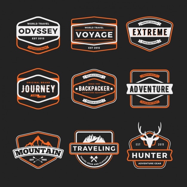Vintage Adventure and Travel Emblems Collection | Jiffy Designs