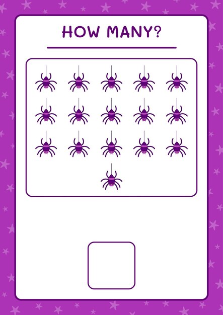 Counting Creepy Crawly Spiders on a Vibrant Purple Background | Jiffy ...