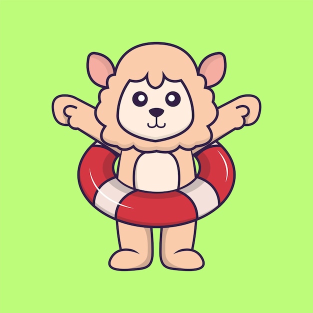 Adorable Rescue Monkey Floating on Life Preserver | Jiffy Designs