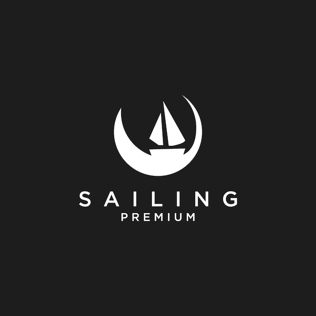 Minimalist Sailing Icon: Elegant Nautical Symbol | Jiffy Designs