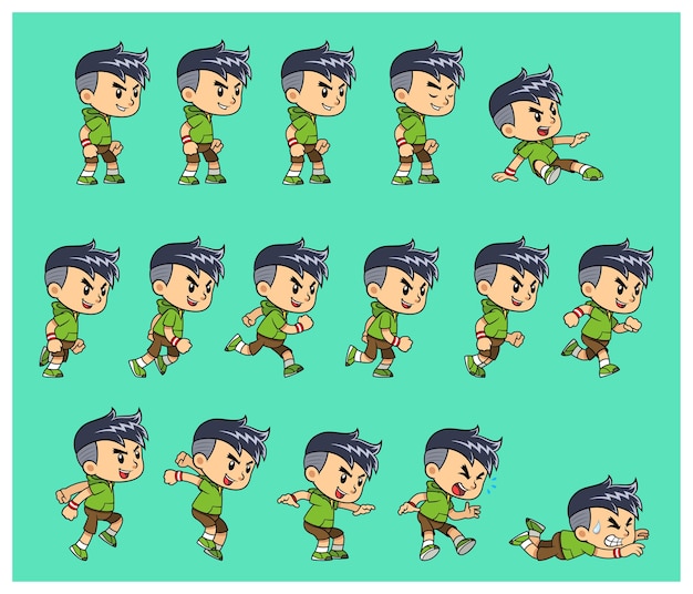 Vibrant Cartoon Character Collection in Various Poses | Jiffy Designs