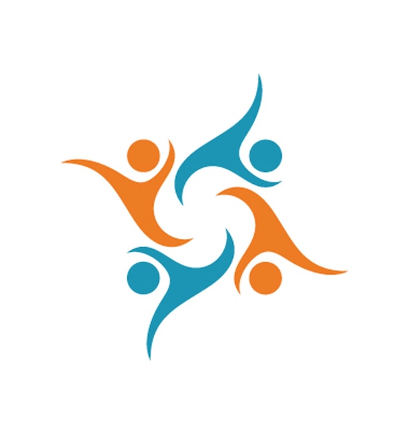 Vibrant Interconnected Figures Symbolize Community Unity | Jiffy Designs