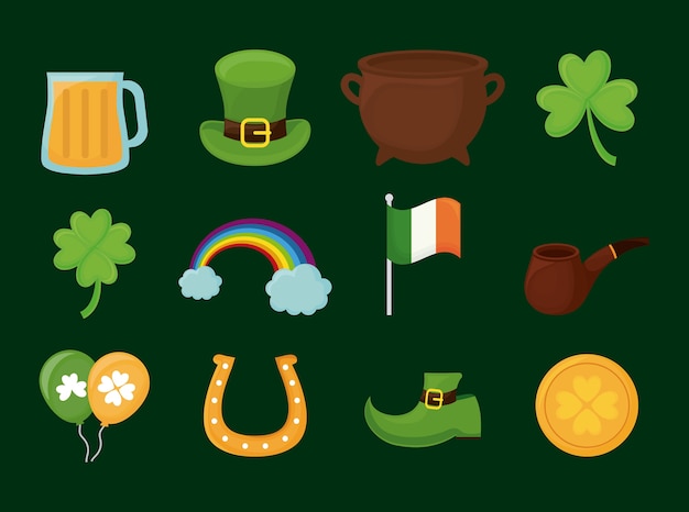 Vibrant St. Patrick's Day Symbols and Irish Cultural Icons | Jiffy Designs