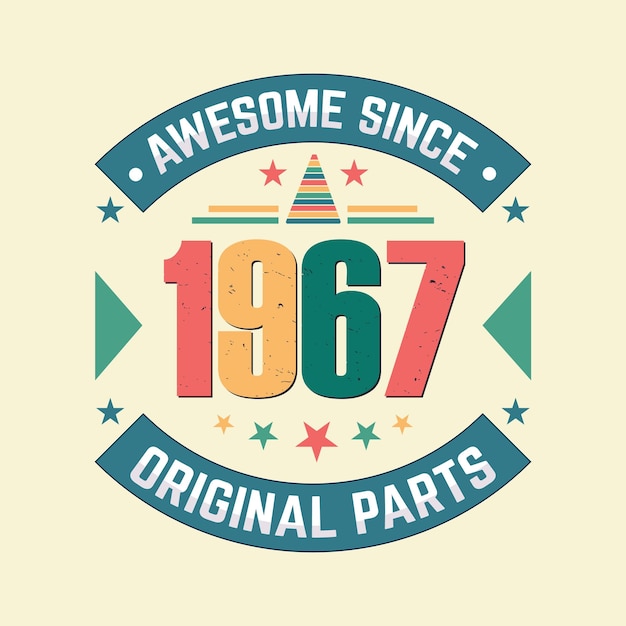Retro-Styled Emblem Celebrating 1967 Original Parts | Jiffy Designs
