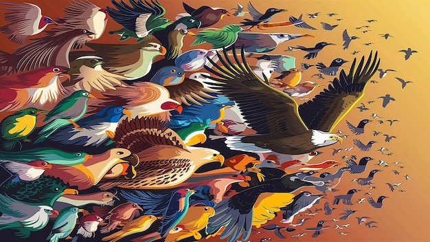 A Vibrant Flock of Diverse and Captivating Birds | Jiffy Designs