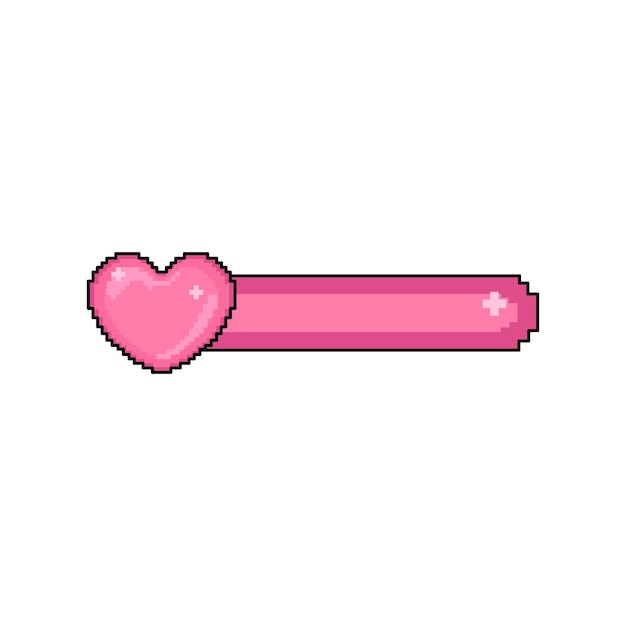Vibrant Pixel Heart Progress Bar | Jiffy Designs
