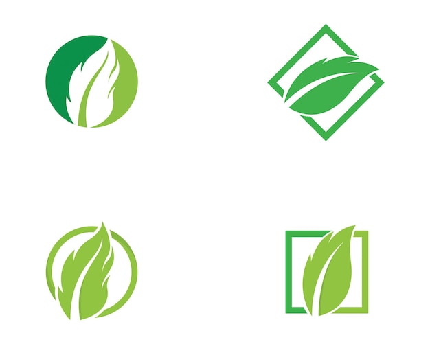 Vibrant Green Leaf Symbols for Natural Branding | Jiffy Designs
