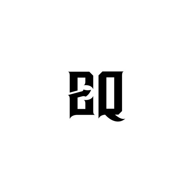 Bold and Striking Monogram Design: Versatile EQ Symbol | Jiffy Designs