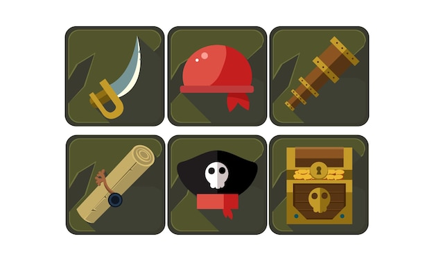 Vibrant Collection of Pirate-Themed Graphic Elements | Jiffy Designs