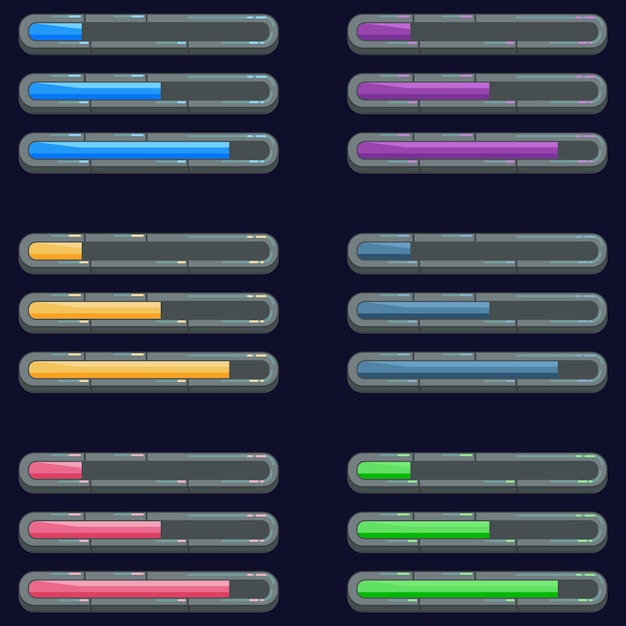 Vibrant Collection of Colorful Progress Bar Indicators | Jiffy Designs