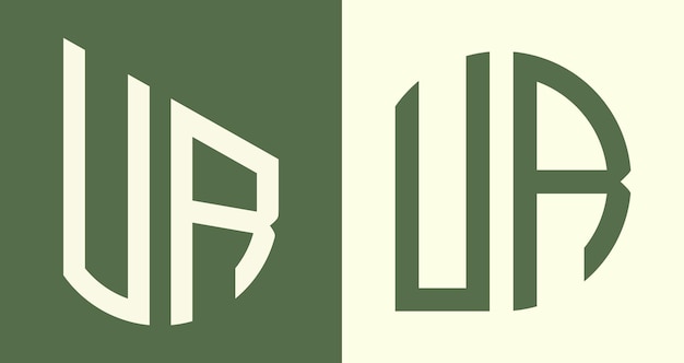 Striking Monogram Design in Green and White | Jiffy Designs