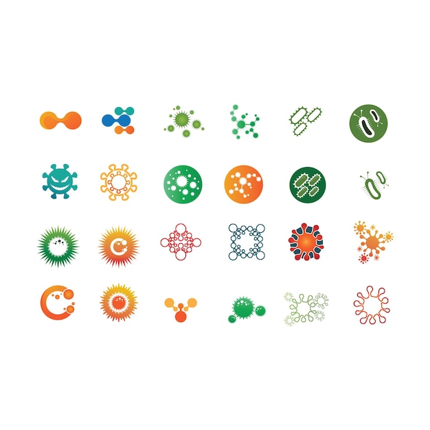 Vibrant Collection of Diverse Organic and Geometric Graphic Elements ...