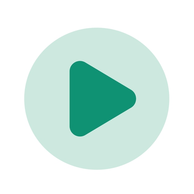 Vibrant Green Play Button for Multimedia Engagement | Jiffy Designs