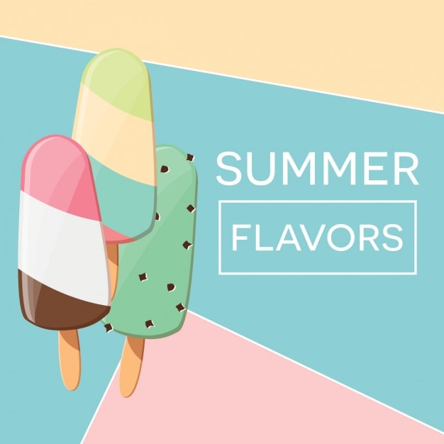 Vibrant Summer Popsicle Design with Geometric Shapes and Text | Jiffy ...