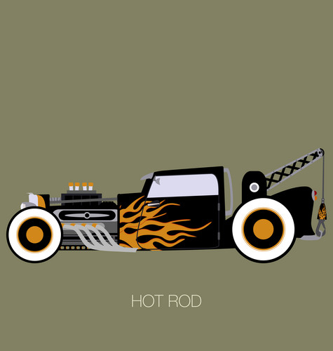 Classic Crane Hot Rod, Side View Of Car, Automobile, Motor Vehicle ...