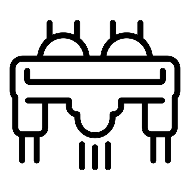 Whimsical Abstract Symbol with Dual Arched Forms | Jiffy Designs