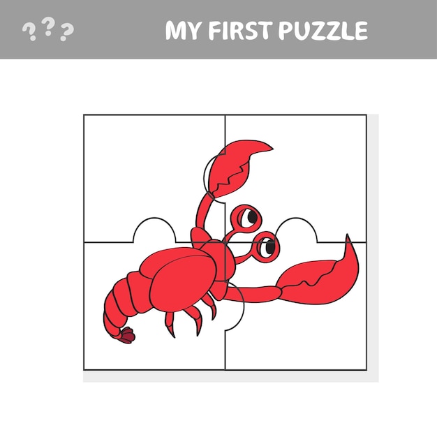 Playful Crab Puzzle: A Vibrant Undersea Adventure | Jiffy Designs
