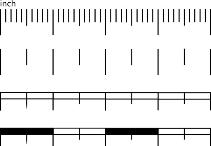 Measurement Scale Ruler Or Scale Length Measurement Metric And Inch ...