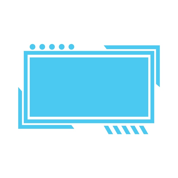 Minimalist Blue Abstract Frame Design | Jiffy Designs