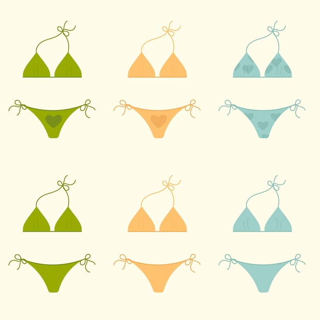 Vibrant Swimwear Collection: Eclectic Mix of Bikini Styles | Jiffy Designs