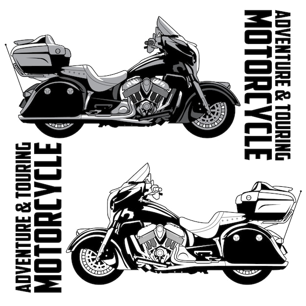 Sleek and Powerful Touring Motorcycle Adventure Duo | Jiffy Designs