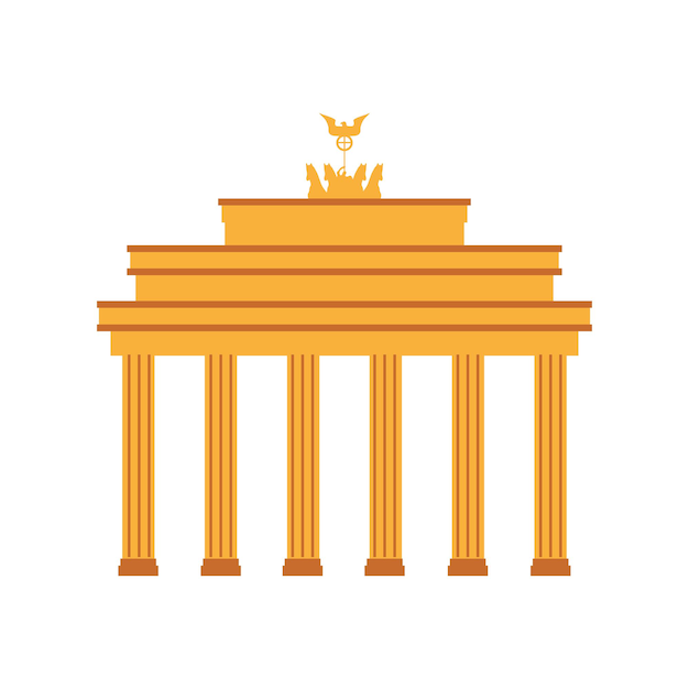 Iconic Brandenburg Gate in Vibrant Golden Hues | Jiffy Designs