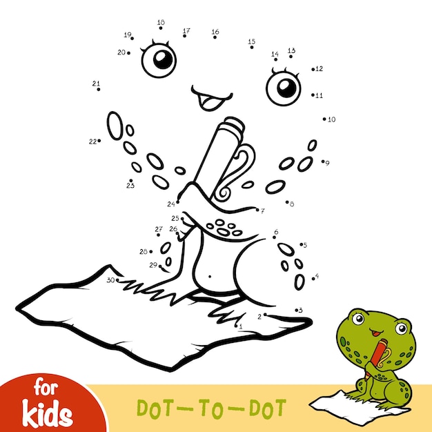 Playful Frog Dot-to-Dot Activity for Kids | Jiffy Designs