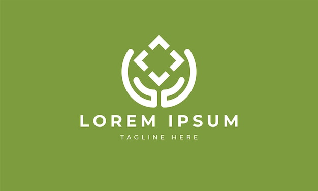 Minimalist Nature-Inspired Emblem with Stylized Leaf Icon | Jiffy Designs