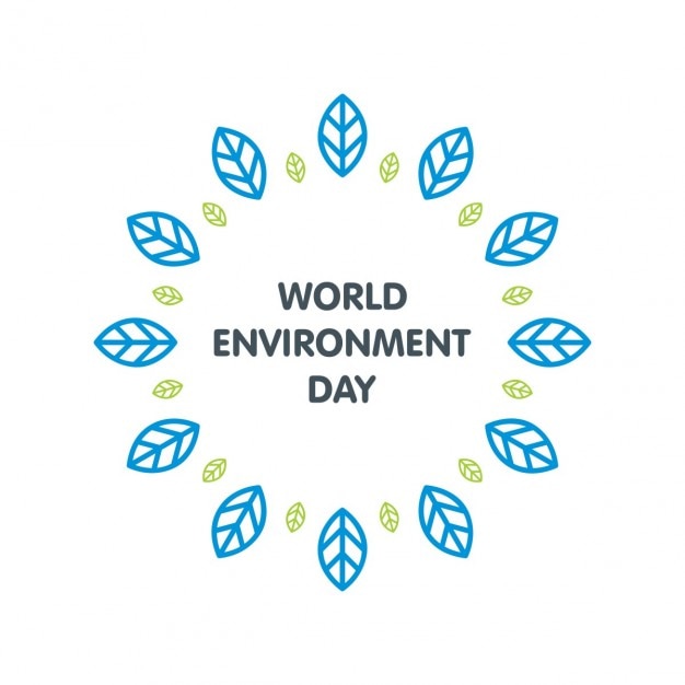 World Environment Day Leaf Emblem with Circular Eco Design | Jiffy Designs