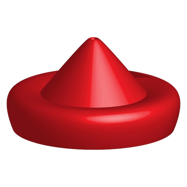 Vibrant Red Conical Shape: A Striking Visual Centerpiece | Jiffy Designs