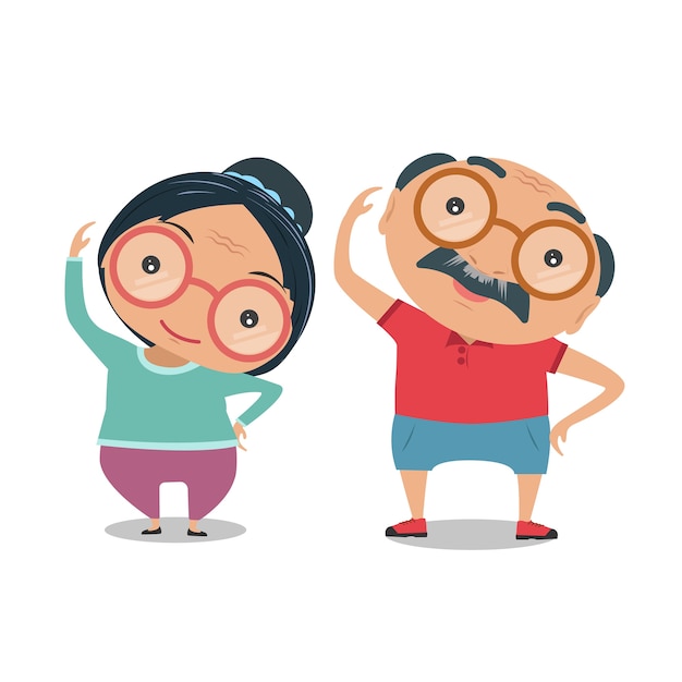 Whimsical Cartoon Characters with Oversized Glasses | Jiffy Designs