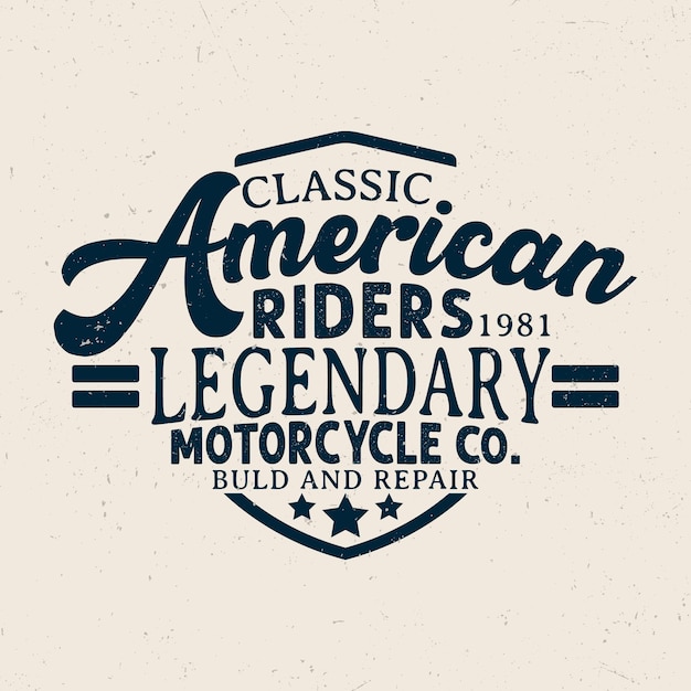 Vintage Emblem for Classic American Motorcycle Company | Jiffy Designs