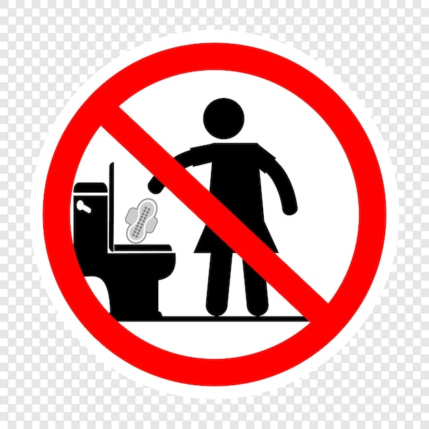 No Bathroom Access Prohibited Sign on Transparent Background | Jiffy ...