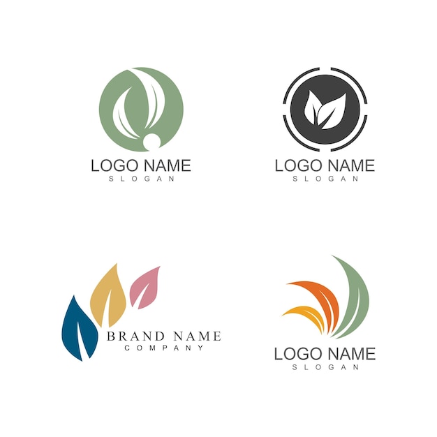 Elegant Nature-Inspired Logos: Vibrant Leaf and Organic Designs | Jiffy ...