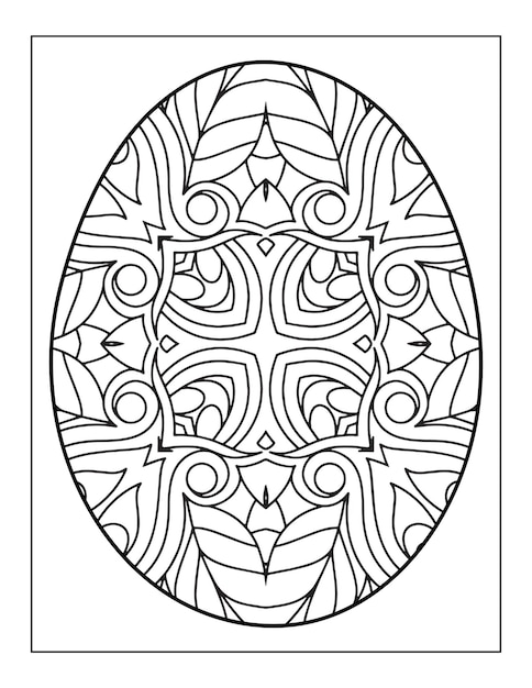 Intricate Oval Mandala Line Art Illustration | Jiffy Designs