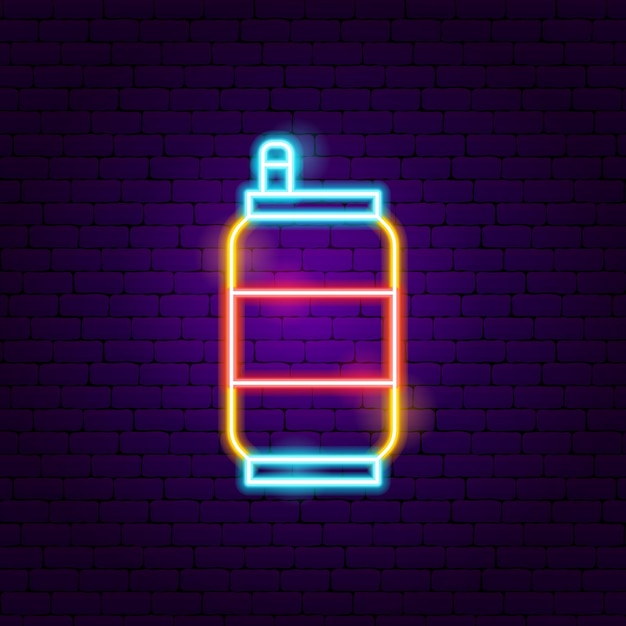 Vibrant Neon Spray Can Illustration | Jiffy Designs