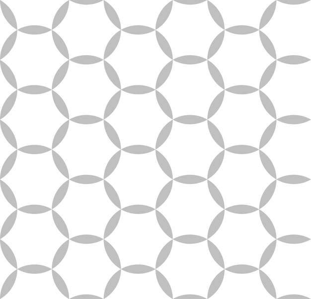 Geometric Grayscale Hexagonal Pattern with Overlapping Rings | Jiffy ...