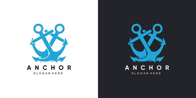 Iconic Anchor Logo Design with Customizable Slogan | Jiffy Designs