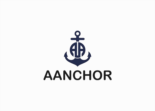 Iconic Anchor Logo Design with Sleek Typography | Jiffy Designs