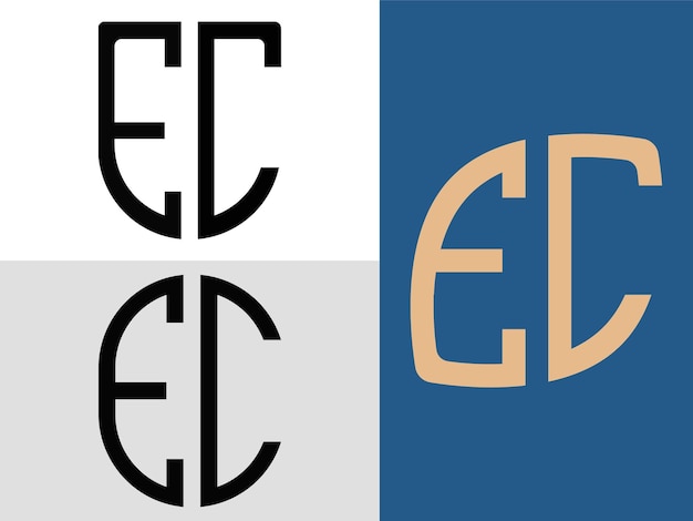 Versatile EC Logo Design in Modern Monochrome and Pastel Tones | Jiffy ...