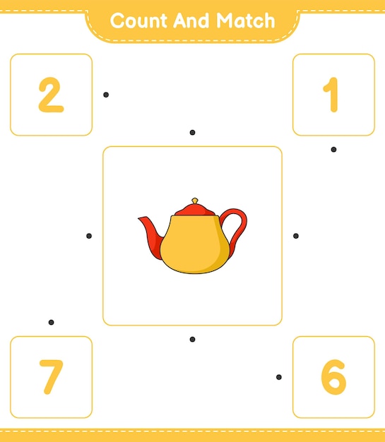 Vibrant Teapot - A Cheerful Counting Exercise | Jiffy Designs