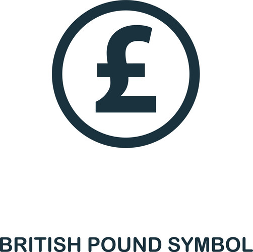 British Pound Symbol Icon. Mobile App, Printing, Web Site Icon. Simple ...