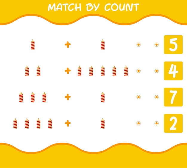 Match the Candles by Count in this Fun Counting Game | Jiffy Designs