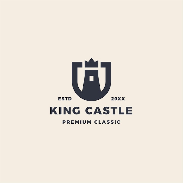 Majestic Castle Crest with Regal Crown Emblem | Jiffy Designs