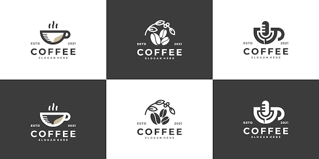 Diverse Coffee Logo Collection with Minimalist Designs | Jiffy Designs