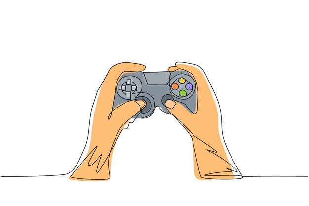 Hands Gripping a Vibrant Video Game Controller | Jiffy Designs