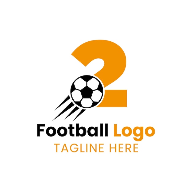 Vibrant Football Logo with Swooshing Ball Design | Jiffy Designs