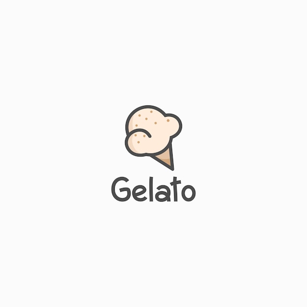 Delightful Gelato Icon: A Charming Culinary Emblem | Jiffy Designs