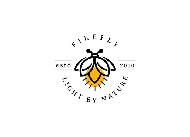 Elegant Firefly Emblem with Vintage Charm | Jiffy Designs